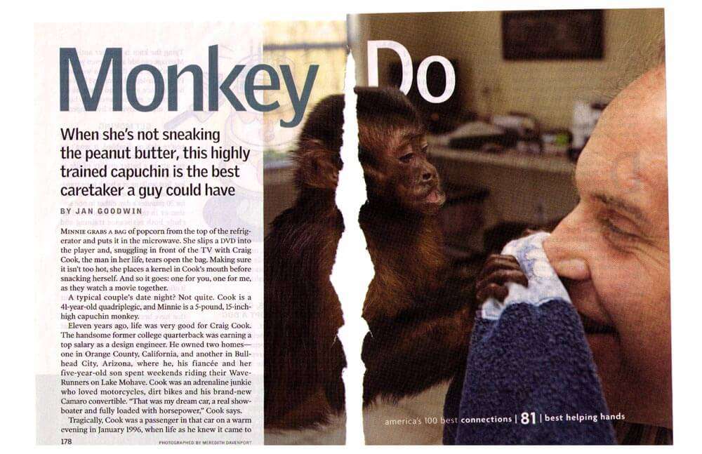 MONKEY DO — READER’S DIGEST MAGAZINE – JAN GOODWIN